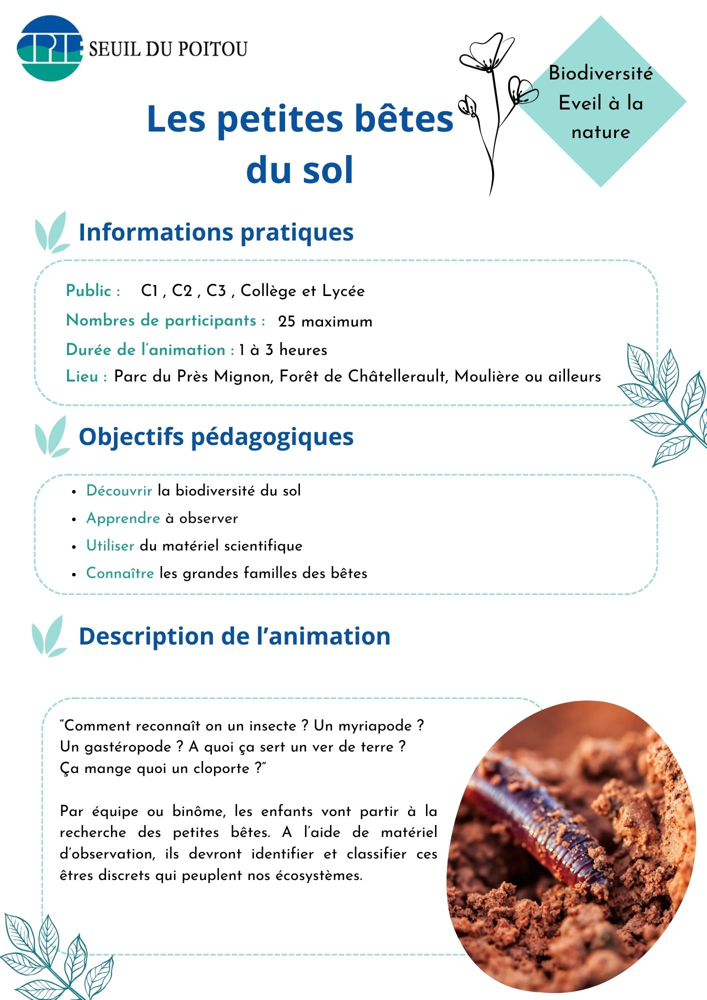 Les animations – CPIE Seuil du poitou